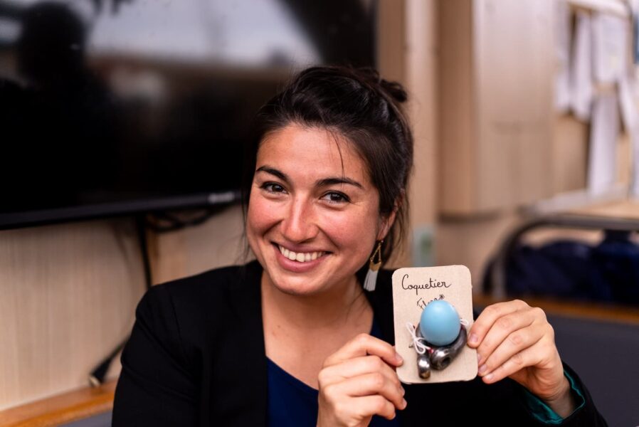 Flora Vincent, chief scientist : study of a coccolithophores bloom